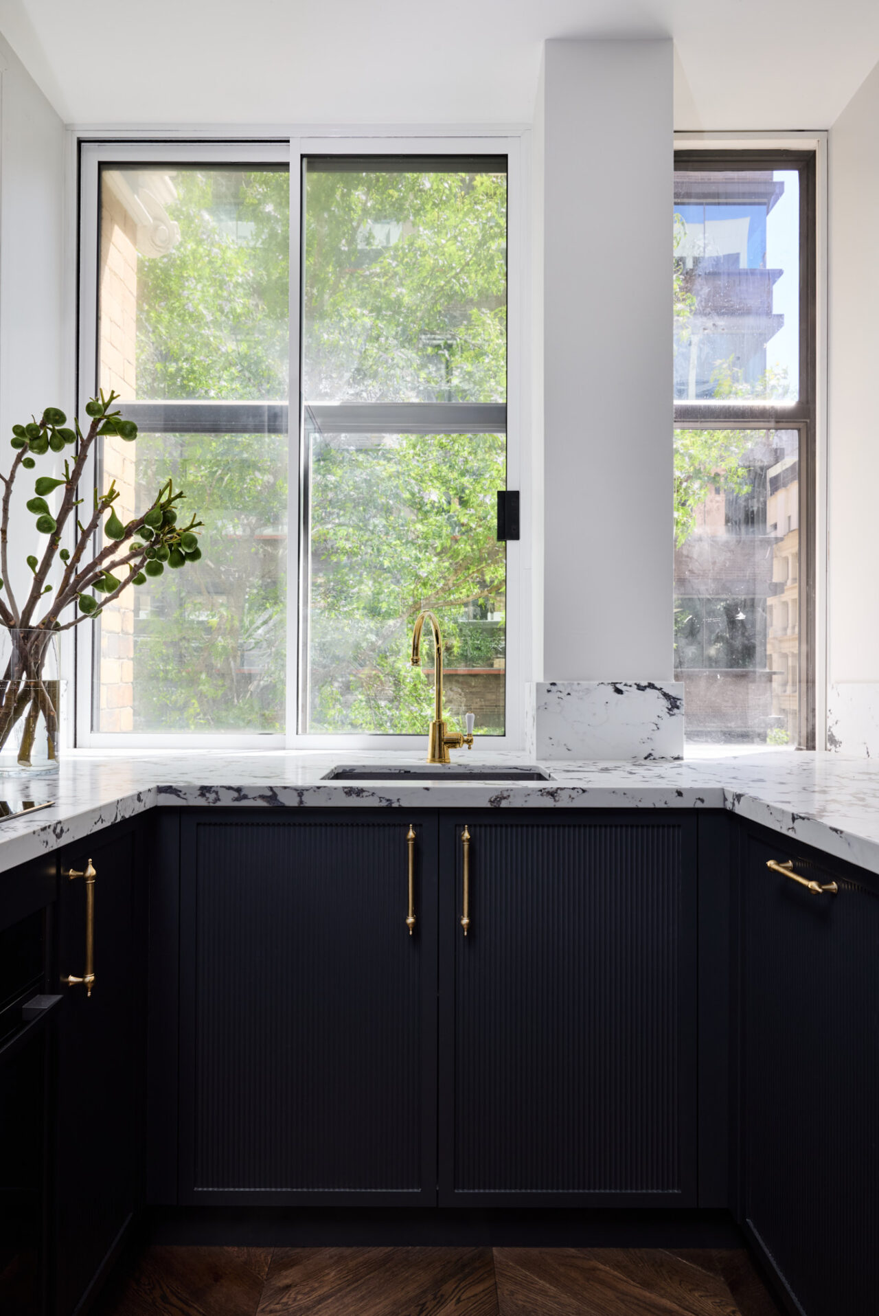 Steal these bold black and gold interior design ideas from this reno