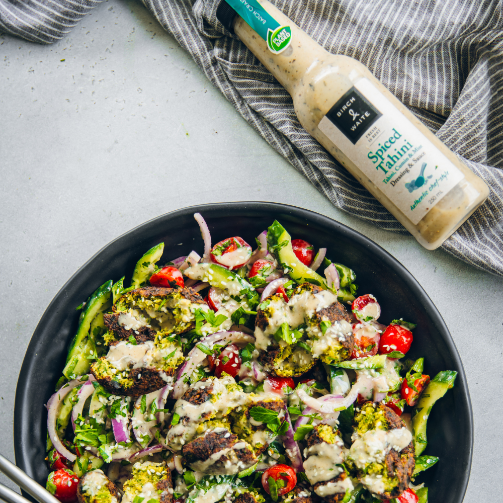 Foodie Friday: Smashed falafel with spiced tahini dressing - The ...