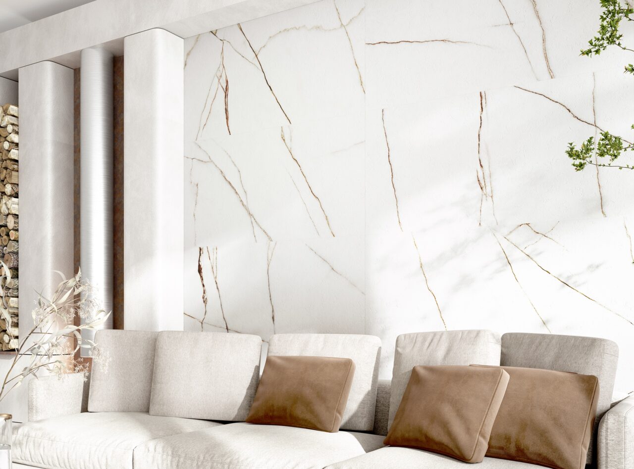 Bold veined marble-look and linear deco tiles will be hot in 2025 - The ...