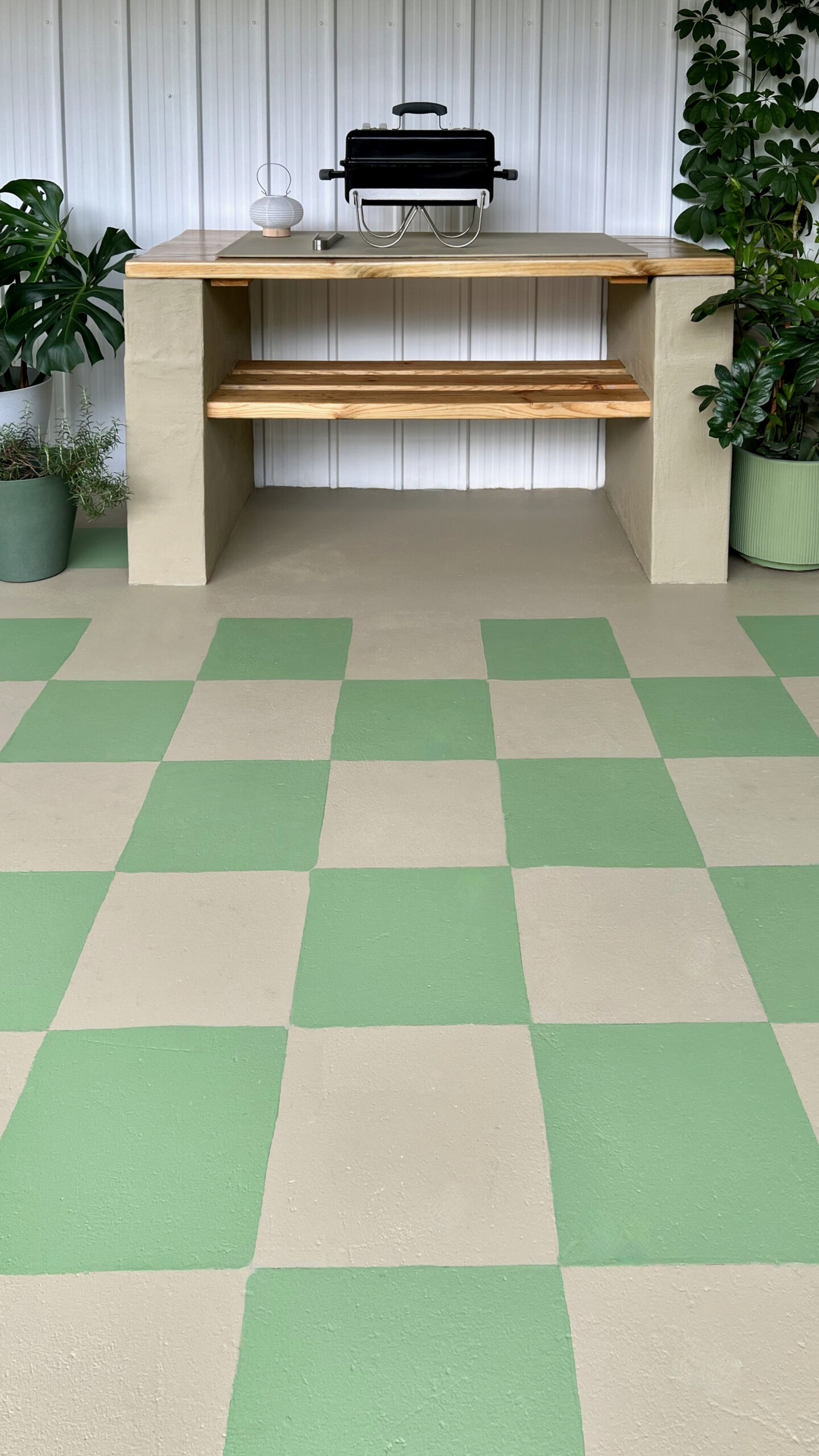 From carport to entertaining area with a clever paint technique - The ...